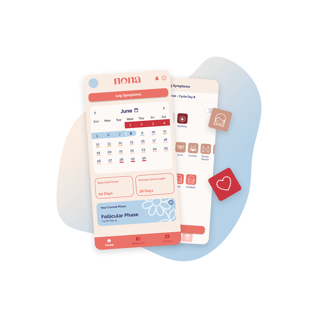 Free Period Tracker Mobile App - IOS & Android - Nona Woman - Nona Woman